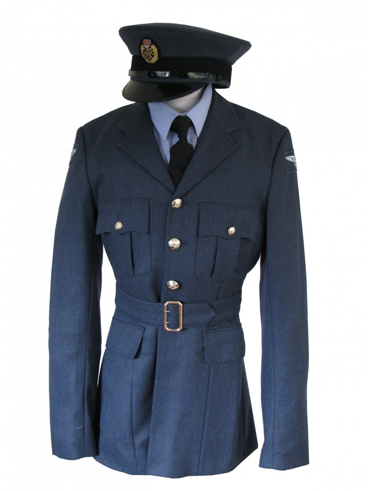 Mens 1940s Wartime Raf Uniform Jacket Chest 34 Complete Costumes